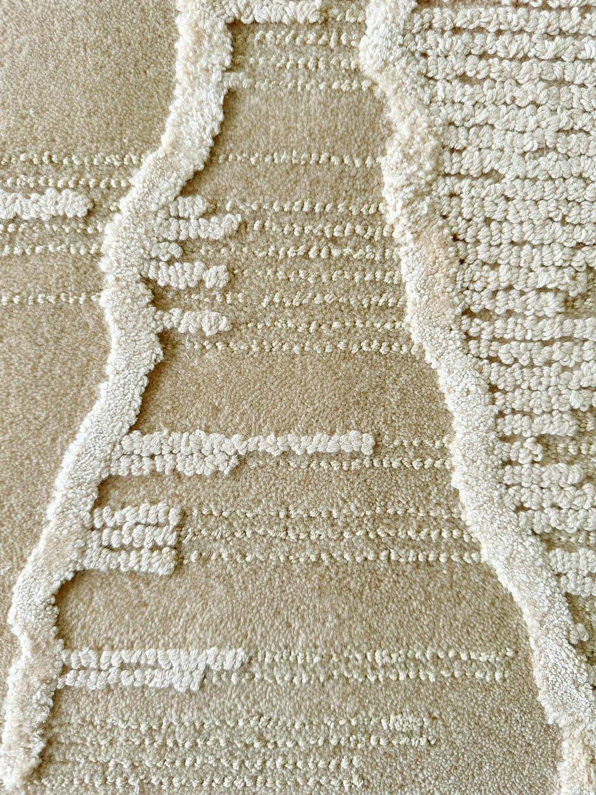 Norwegian Handtufted rugs | Ruter Almond Coral – Volver Studio Norway