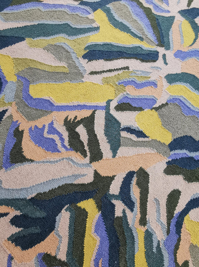 Norwegian Flat Weave rug | Leaves & Grass – Volver Studio Norway